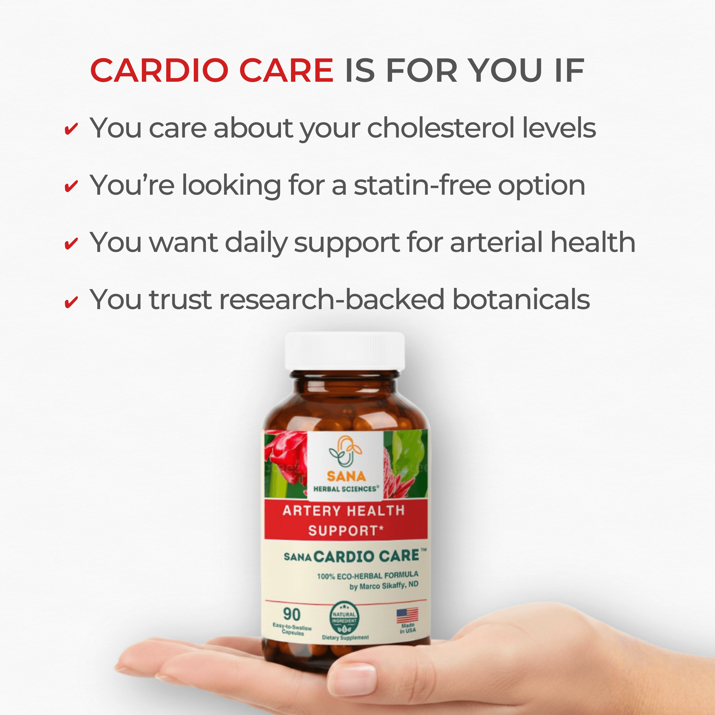Cardio Care - Heart Health via Natural Cardiovascular Support – Sana ...